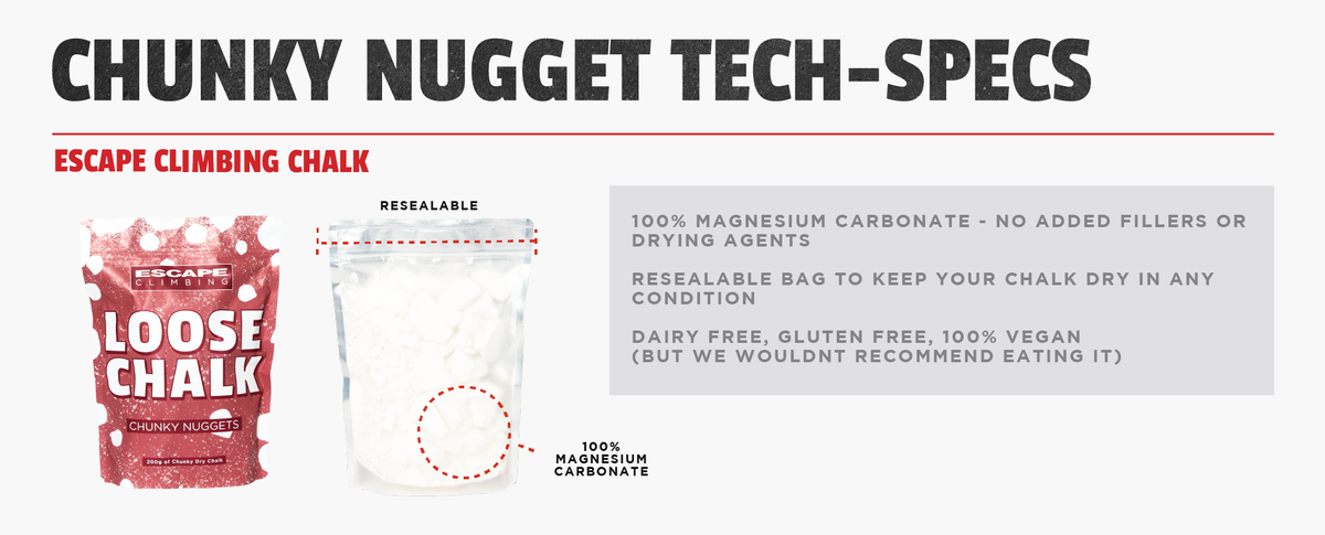 Chunky Nuggets Chalk – Escape Climbing